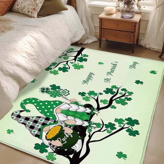 3x5 Area Rugs, St. Patrick's Day Non-Skid Rubber Backing Large ...