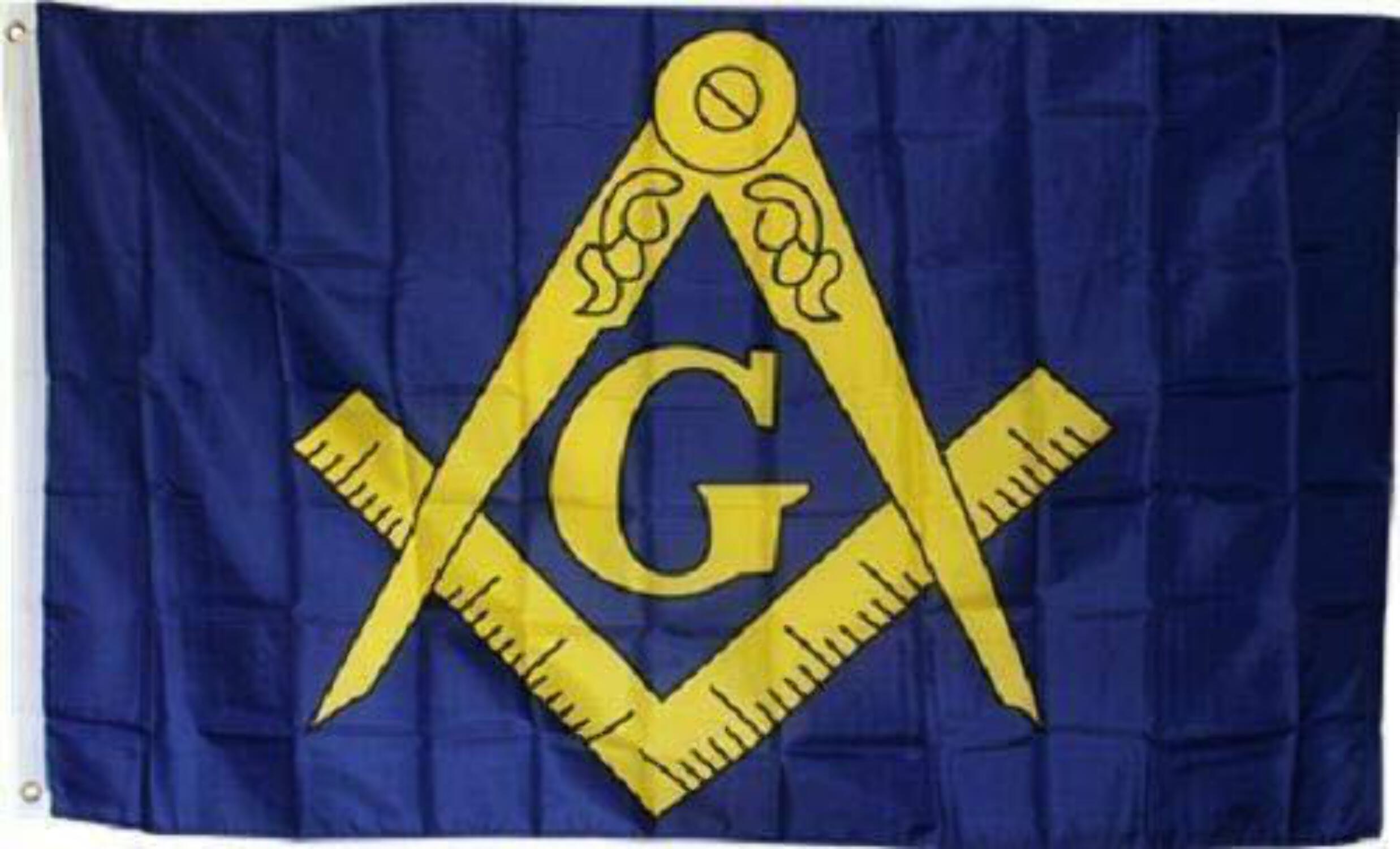 3x5 Blue and Gold Masonic Lodge Mason Freemason Flag 3'x5' House Banner ...
