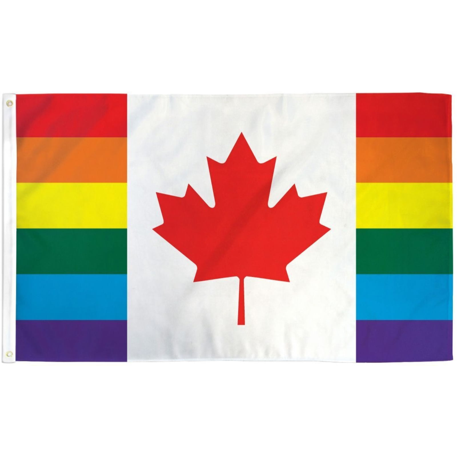 3x5 Canada Rainbow Flag Gay Pride Lesbian LGBT Event Banner Canadian ...