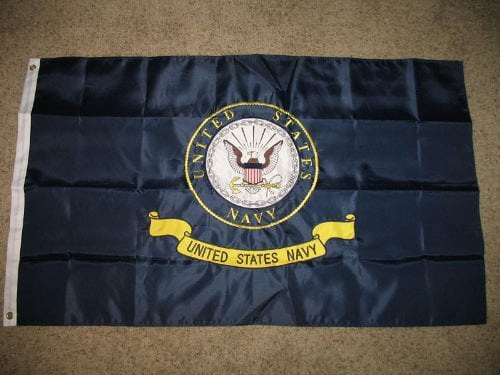 3x5 Embroidered / Sewn US Navy Seal Crest Coat of Arms Double Sided 2 ...