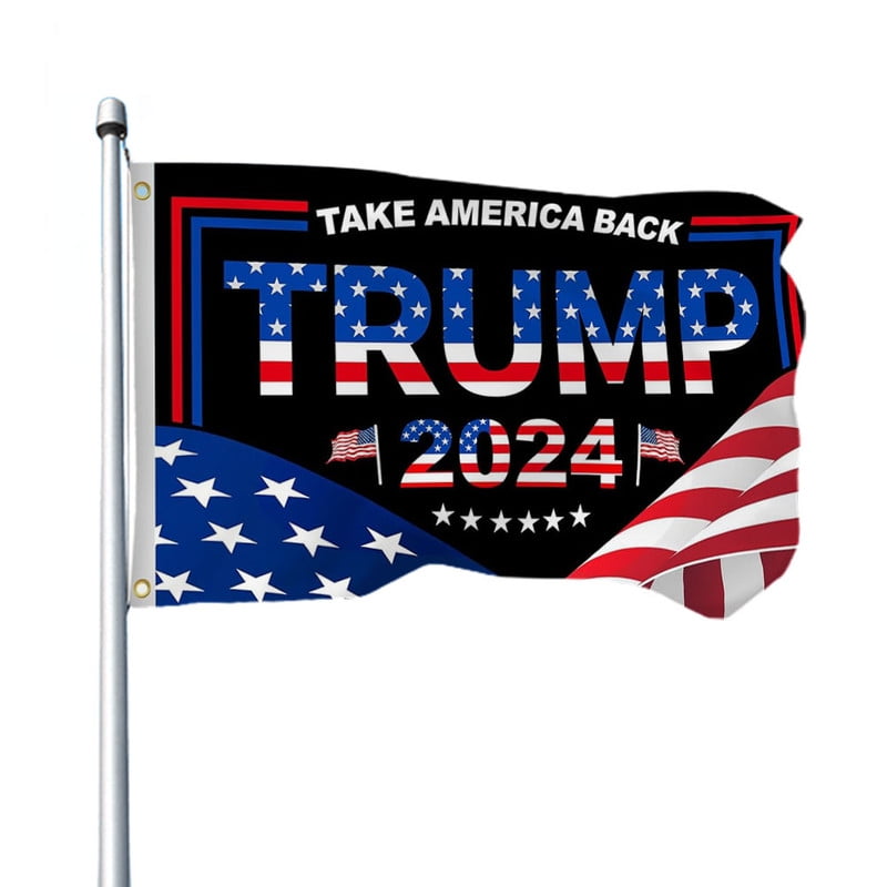 3x5 FT Donald Trump 2024 Flag Polyester Heavy Duty President Trump Flag ...