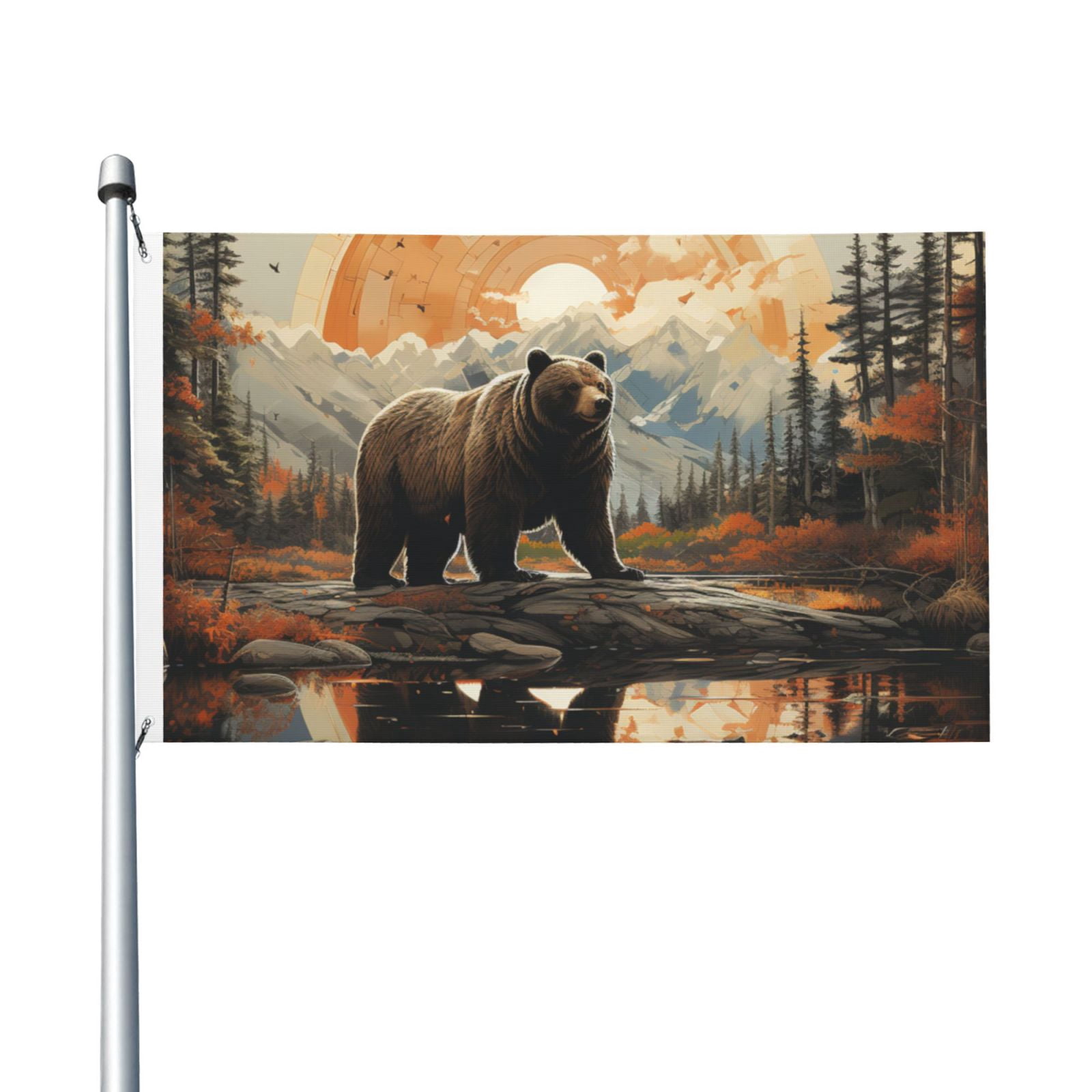 3x5 FT Flag, Double-Sided Print Decorative Banner with 2 Metal Grommets ...