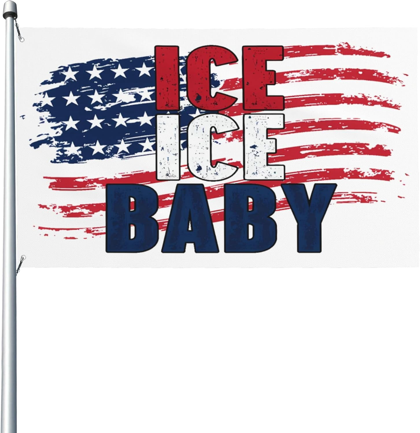 3x5 FT Ice Ice Baby Flag American Independence Day Patriotic Garden ...