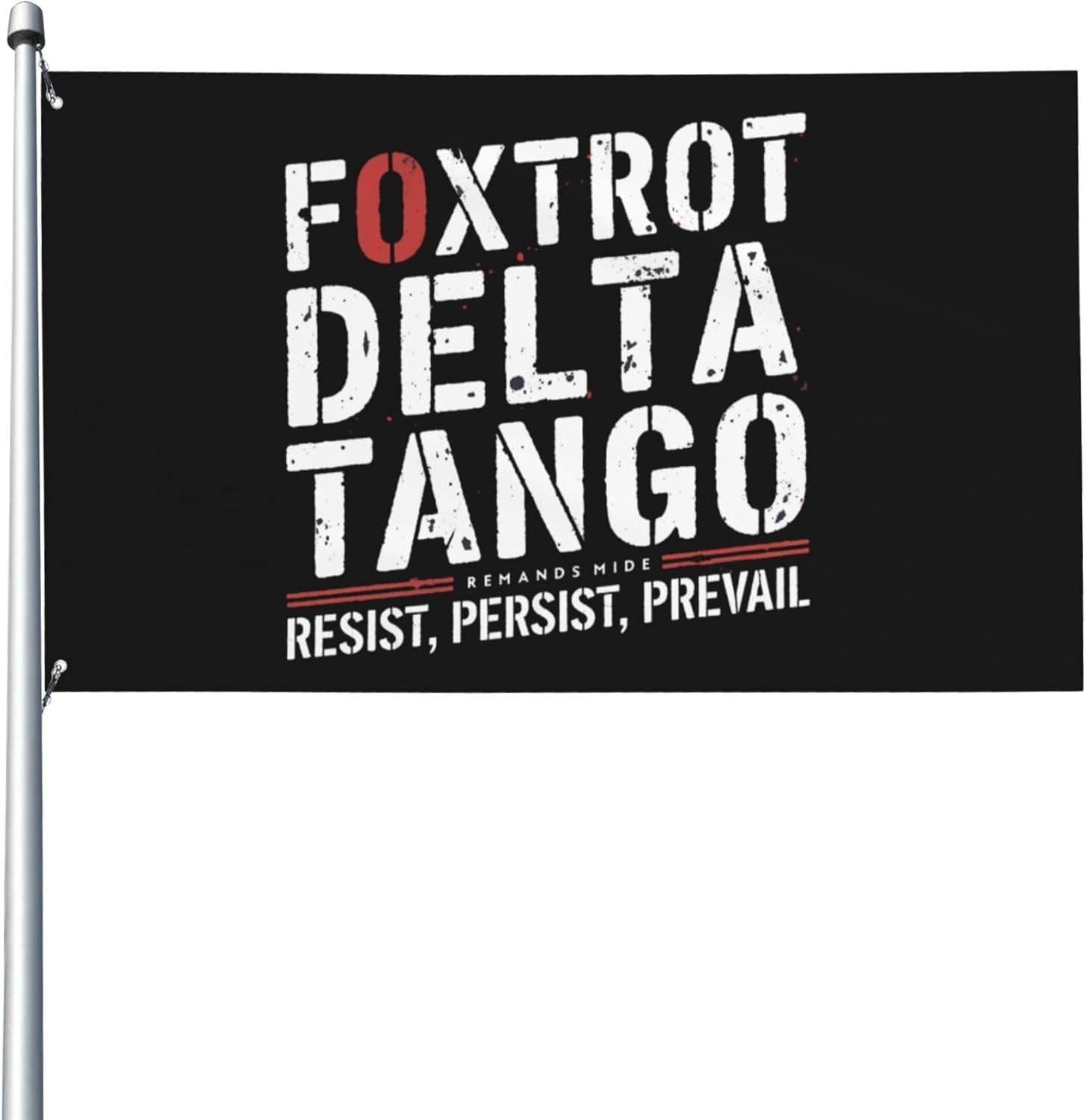 3x5 Feet Foxtrot Delta Tango FDT Flag Resist Persist Prevail Flags for ...