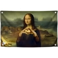 3x5 Feet Funny Mona Lisa Polyester Flag with Four Brass Grommets - Meme ...