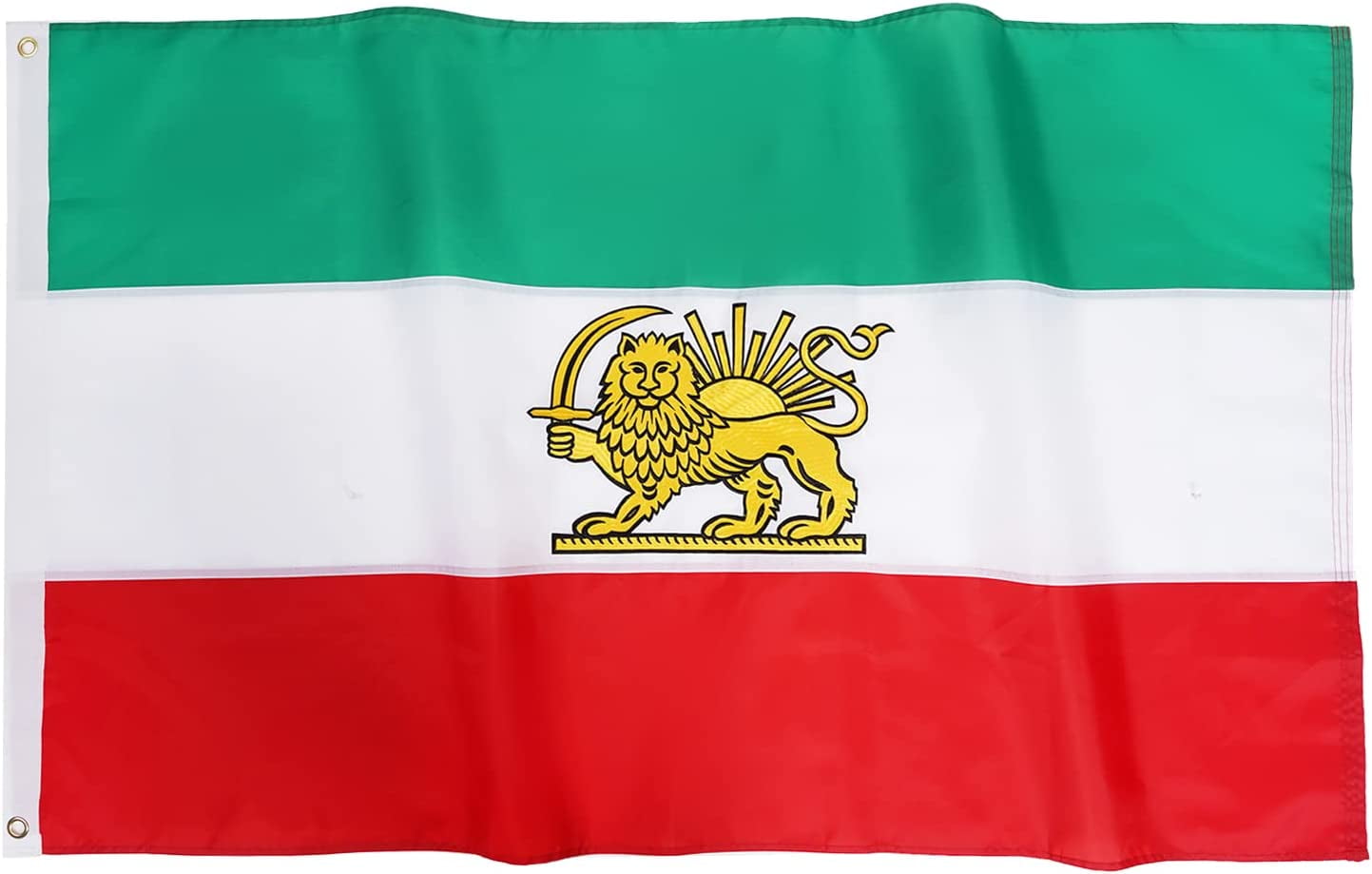 3x5 Feet Iranian (Persian) Lion and Sun Flag [Shir o Khorshid] شیر و خورشید Heavyweight Nylon ...