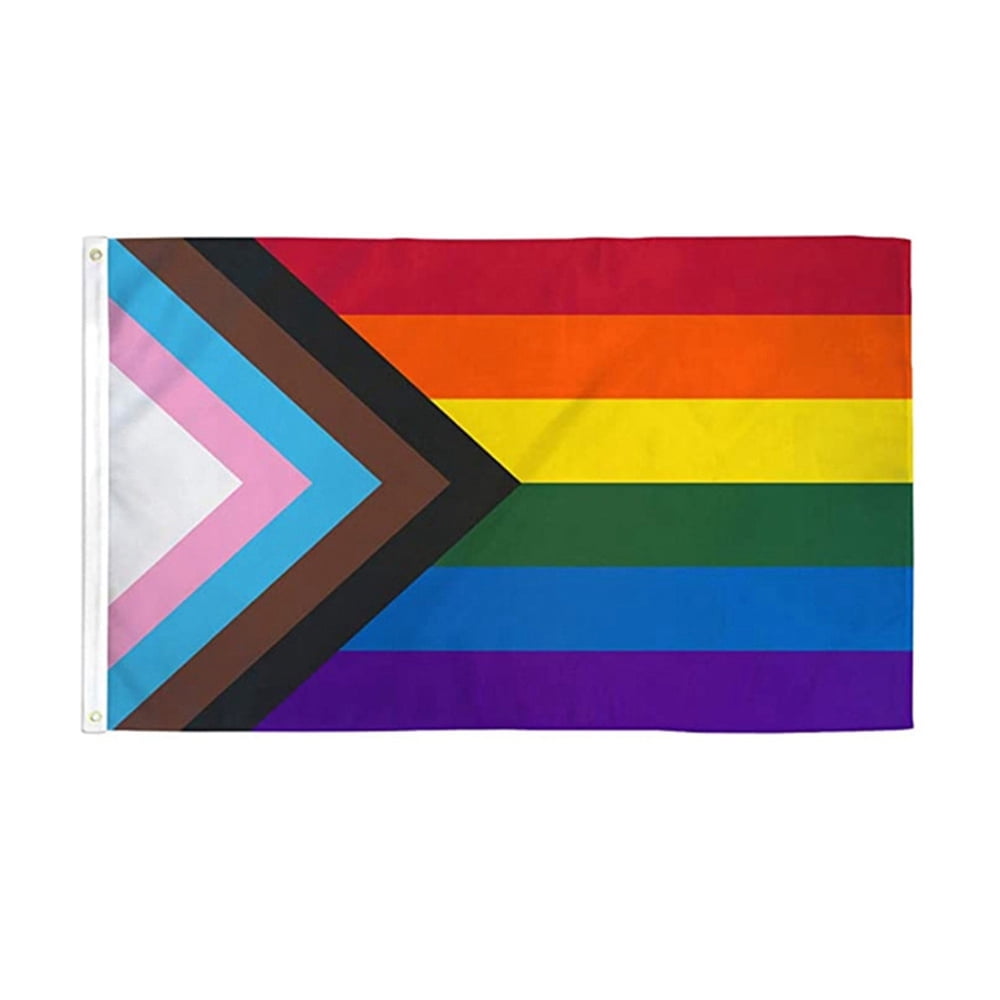 3x5 Feet Progress Pride Flag - Vivid Color and Fade proof - Rainbow ...