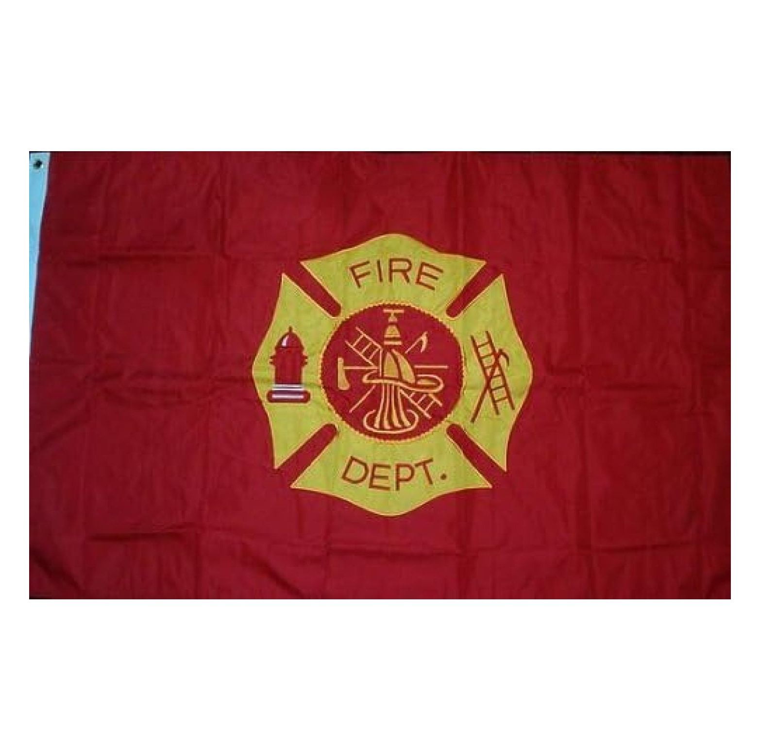 3x5 Fire Department Flag Double Sided Nylon Embroidered Firefighter ...