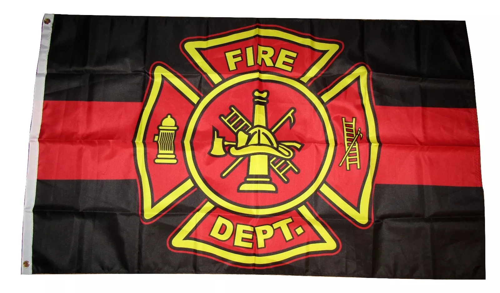 3x5 First Responder Fire Dept. Logo Department Thin Red Line Flag 3'x5 ...