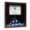 - 3x5 Flag Display Case with Certificate & Document Holder Big Frame ...