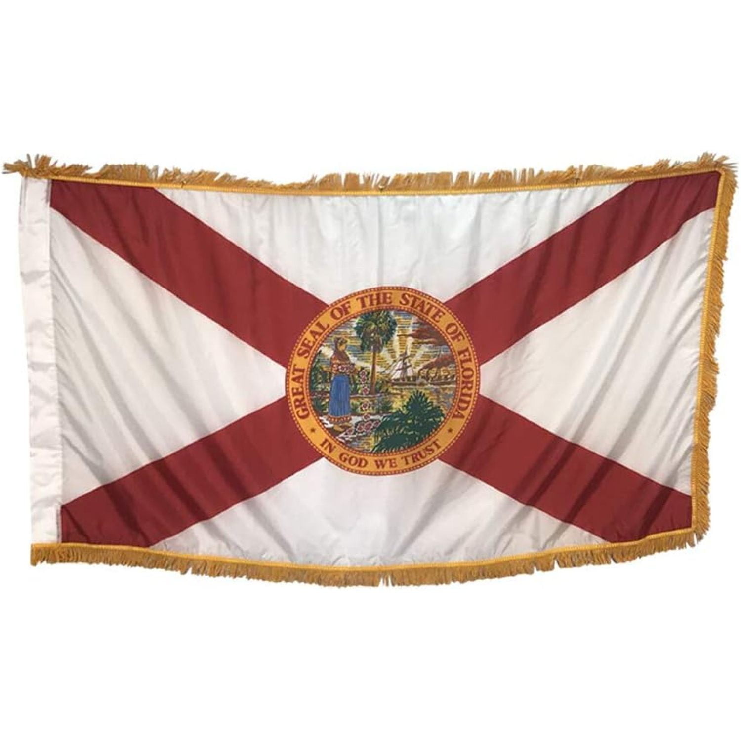 3x5' Florida Flag Indoor Flag Set, Includes Indoor Flag, Base, Pole ...
