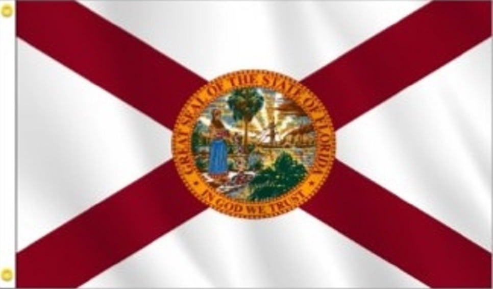 3x5 Foot (90x150 cm) Florida State Polyester Indoor/Outdoor Flag ...