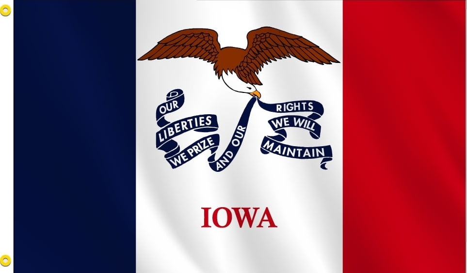 3x5 Foot (90x150 cm) Iowa State Polyester Indoor/Outdoor Flag - Walmart.com