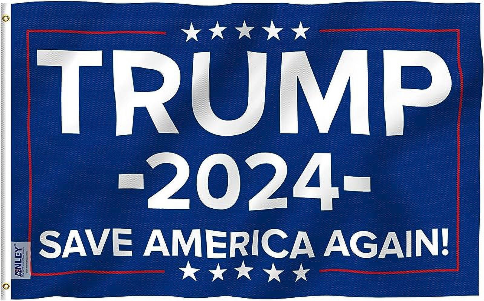 3x5 Foot Donald Trump Flag - Vivid Color and Fade proof - Canvas Header ...