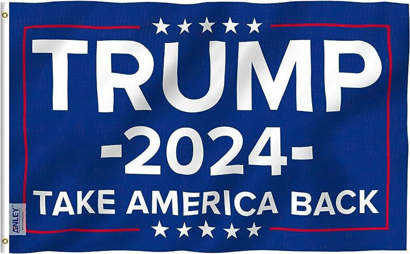 3x5 Foot Donald Trump Flag - Vivid Color and Fade proof - Canvas Header ...