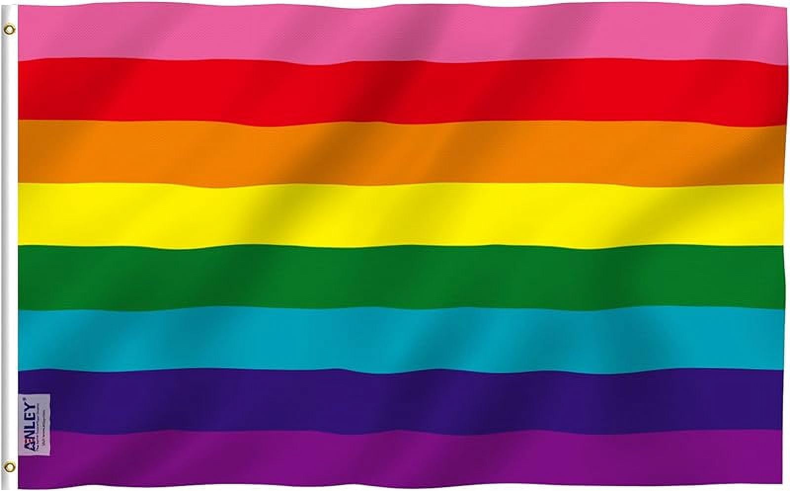 3x5 Foot Pride Flag - Vivid Color and Fade proof - Canvas Header and ...