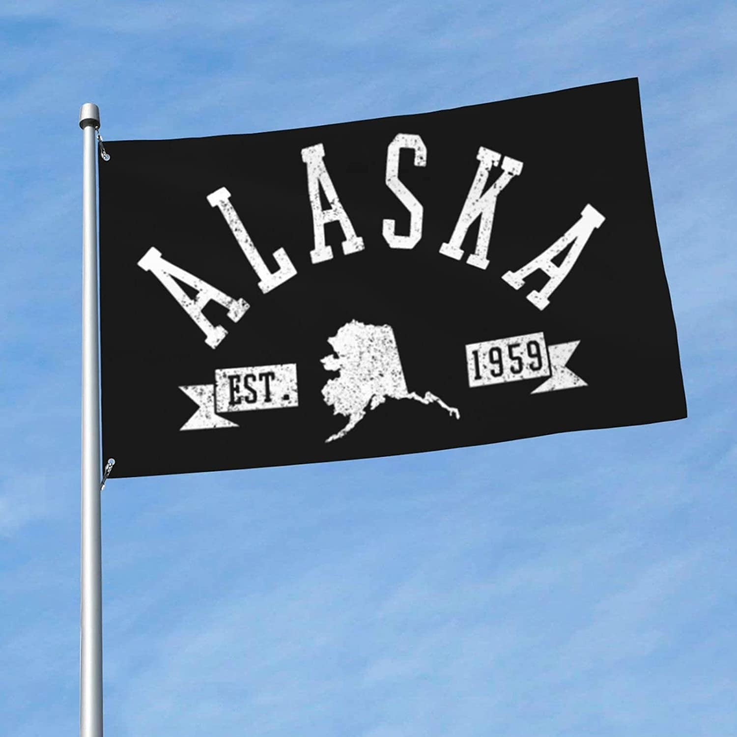 3x5 Ft Alaska Est. 1959 State Map Souvenir Gift Flag House Flag Garden ...