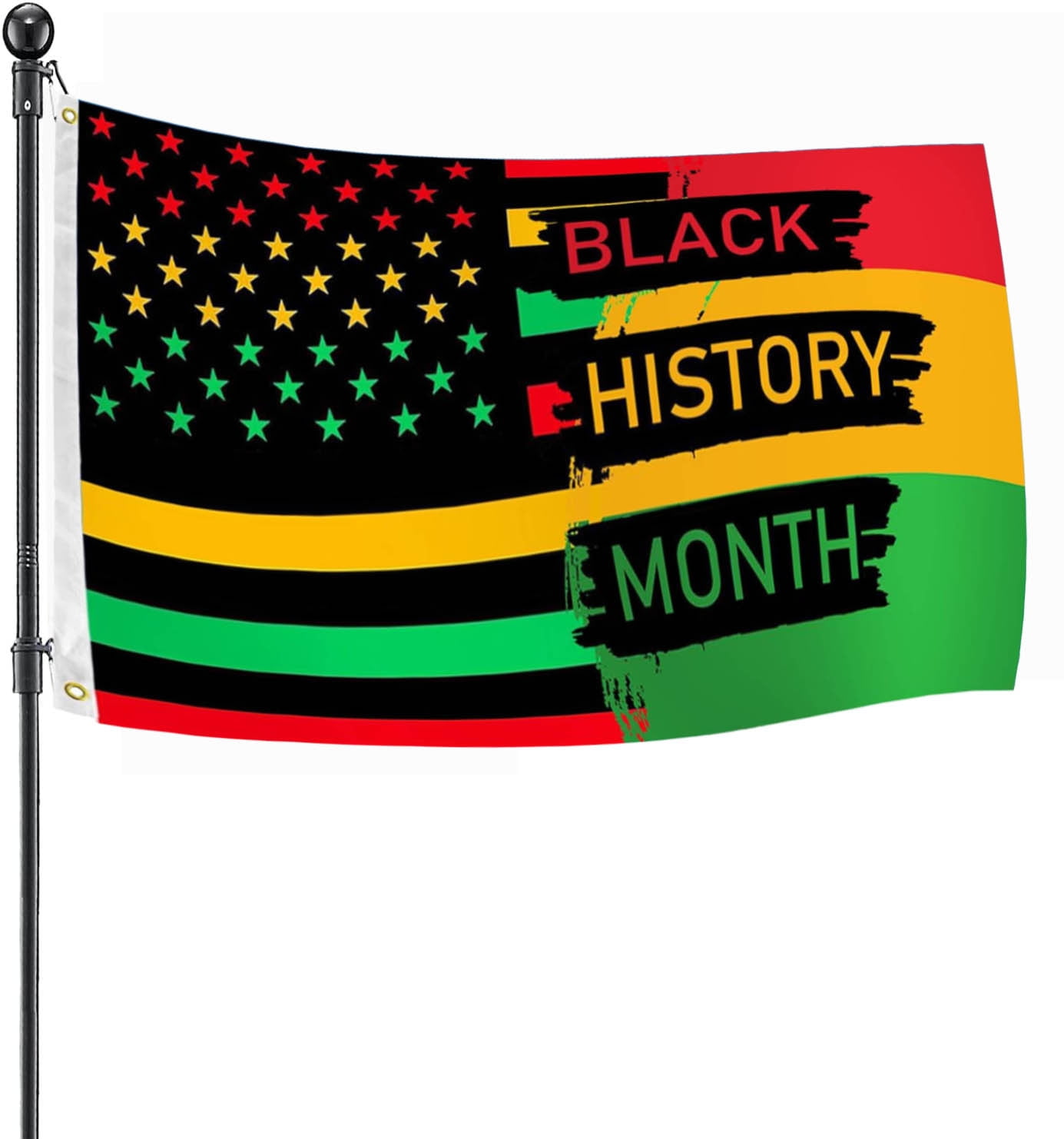 3x5 Ft Black Month Flag Color And Fade Proof Americans Flags Canvas ...