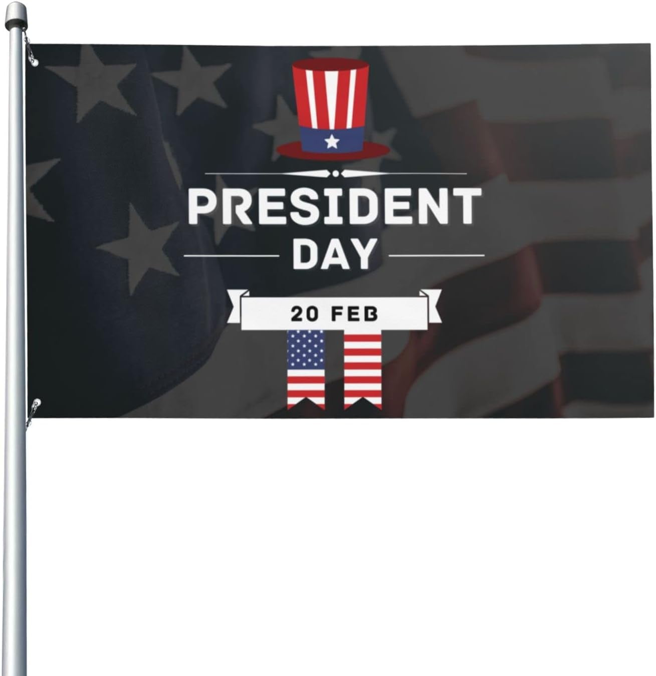 3x5 Ft Flag Happy Presidents Day Sign Independence Day Banner Memorial ...