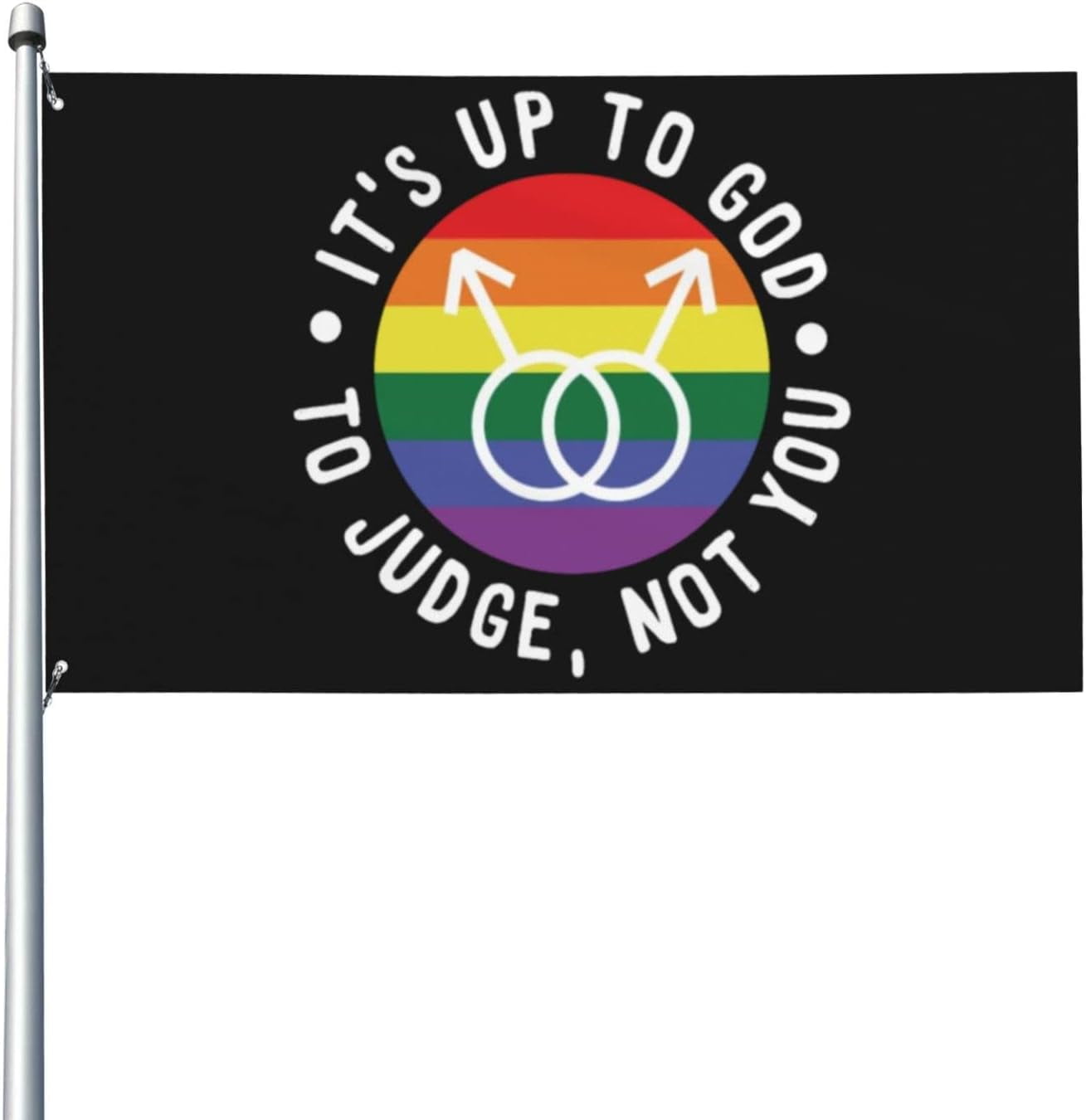 3x5 Ft Flag Lesbian Lgbt Lesbian Pride God Judge For Outside Lgbtq ...