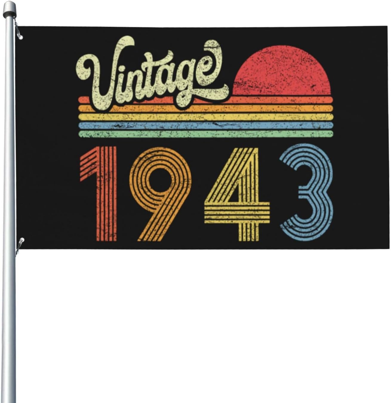 3x5 Ft Flags Retro 80th Birthday Gift Vintage 1943 Flag Garden flag ...