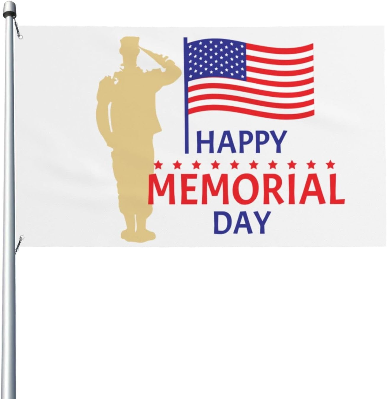 3x5 Ft Happy Memorial Day Flag Sign Patriotic American Flag Banner ...