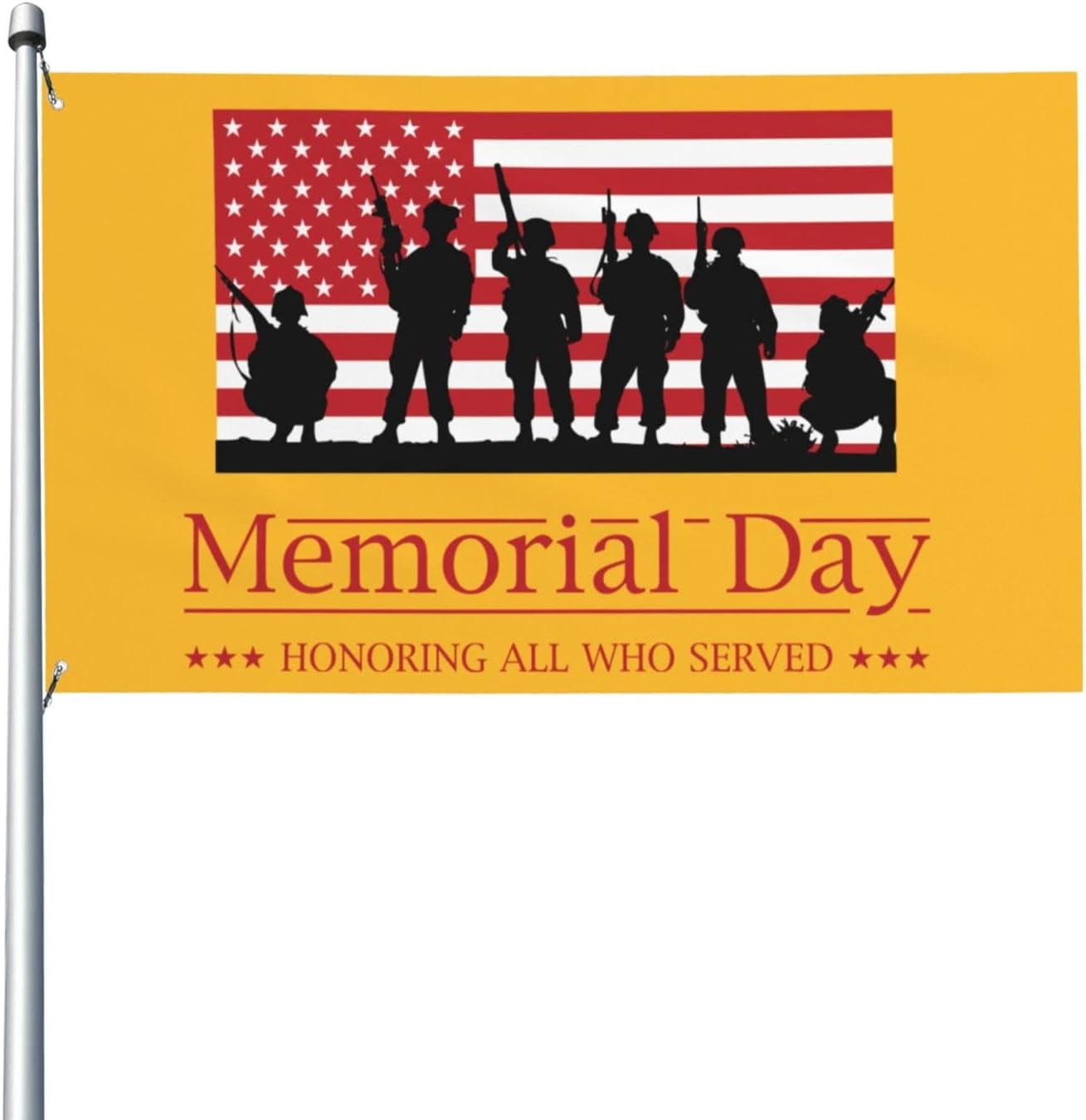 3x5 Ft Happy Memorial Day Flag Sign Patriotic American Flag Banner ...