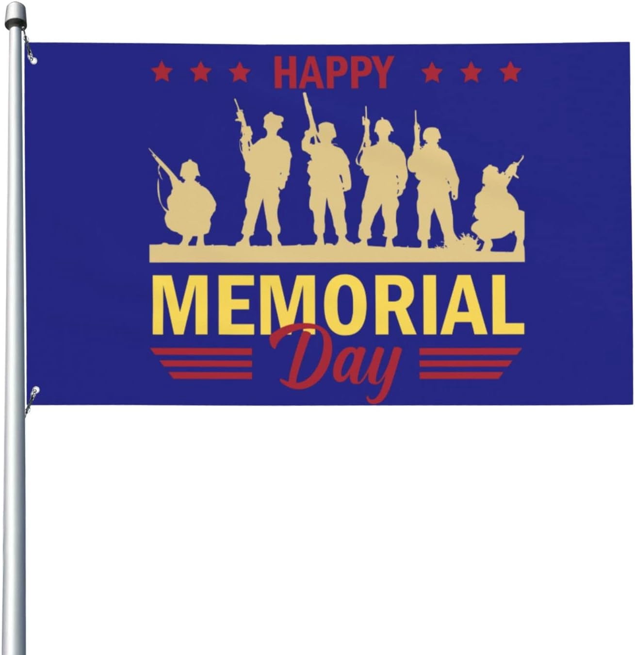 3x5 Ft Happy Memorial Day Flag Sign Patriotic American Flag Banner ...