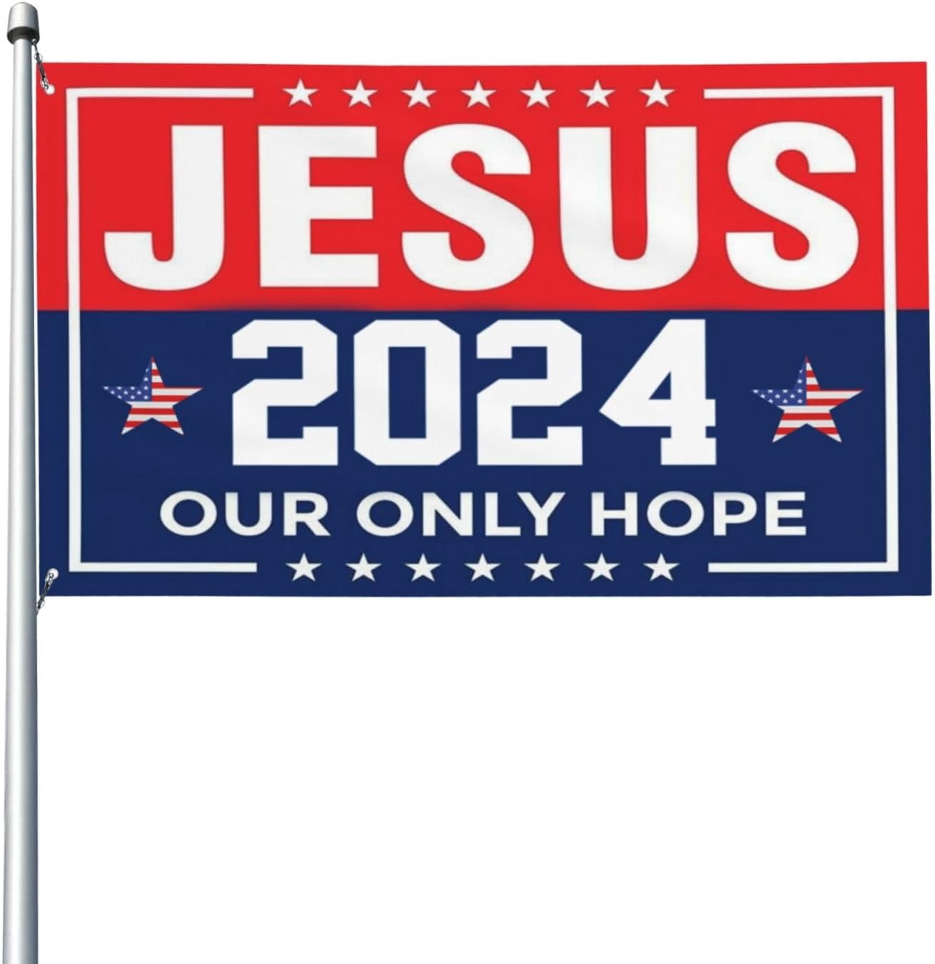 3x5 Ft Jesus 2024 Our Only Hope Gifts Flag House Flag Garden flag ...