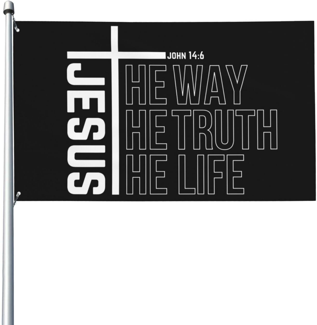 3x5 Ft Jesus The Way Truth And The Life Flag Banner Gift For Christian ...