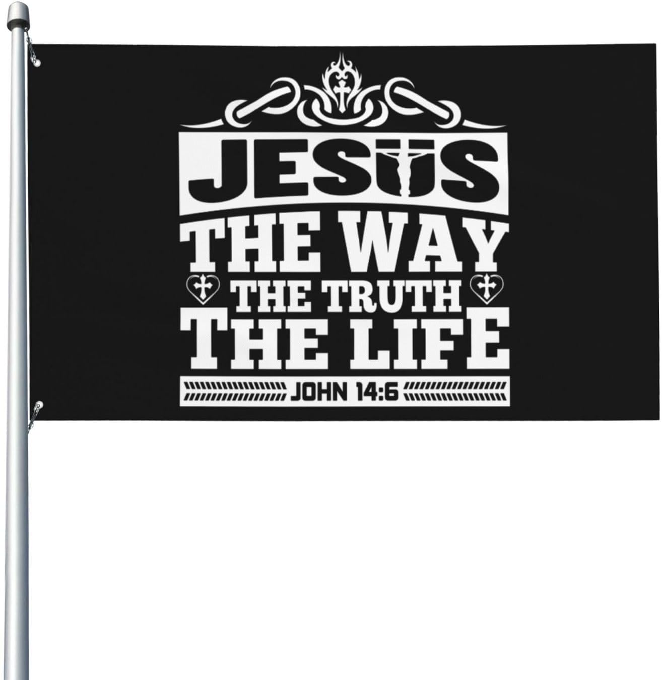 3x5 Ft Jesus The Way Truth And The Life Flag Banner Gift For Christian ...