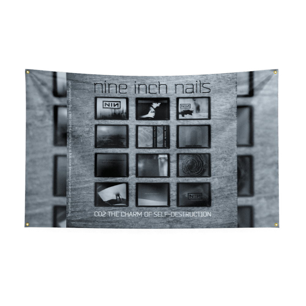3x5 Ft NIN n-Nine-Inch-Nails Heavy Rock Band Flag Polyester Digital ...