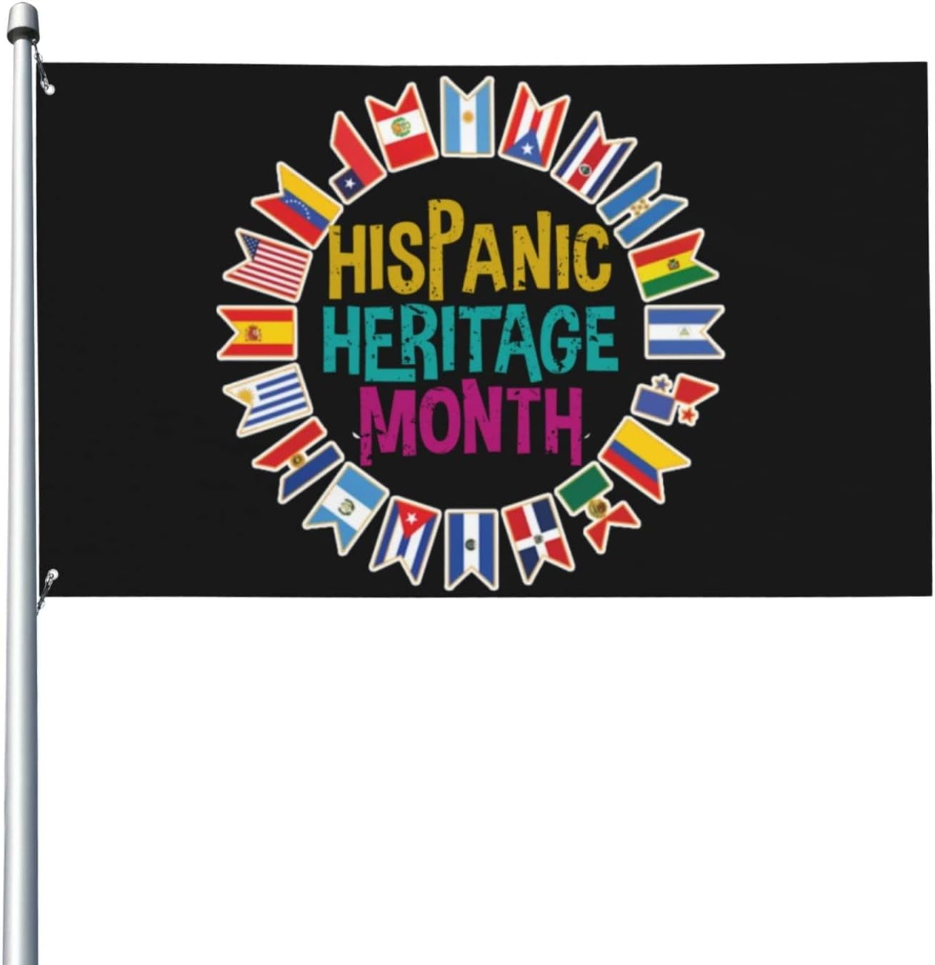 3x5 Ft National Hispanic Heritage Month Flag Sign Celebrate Hispanic ...