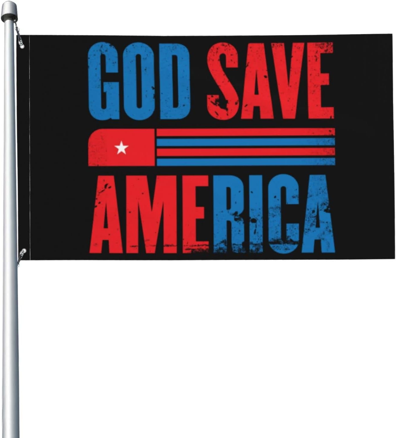 3x5 God Save America Flag God Bless America 1776 Flag In God We Trust ...