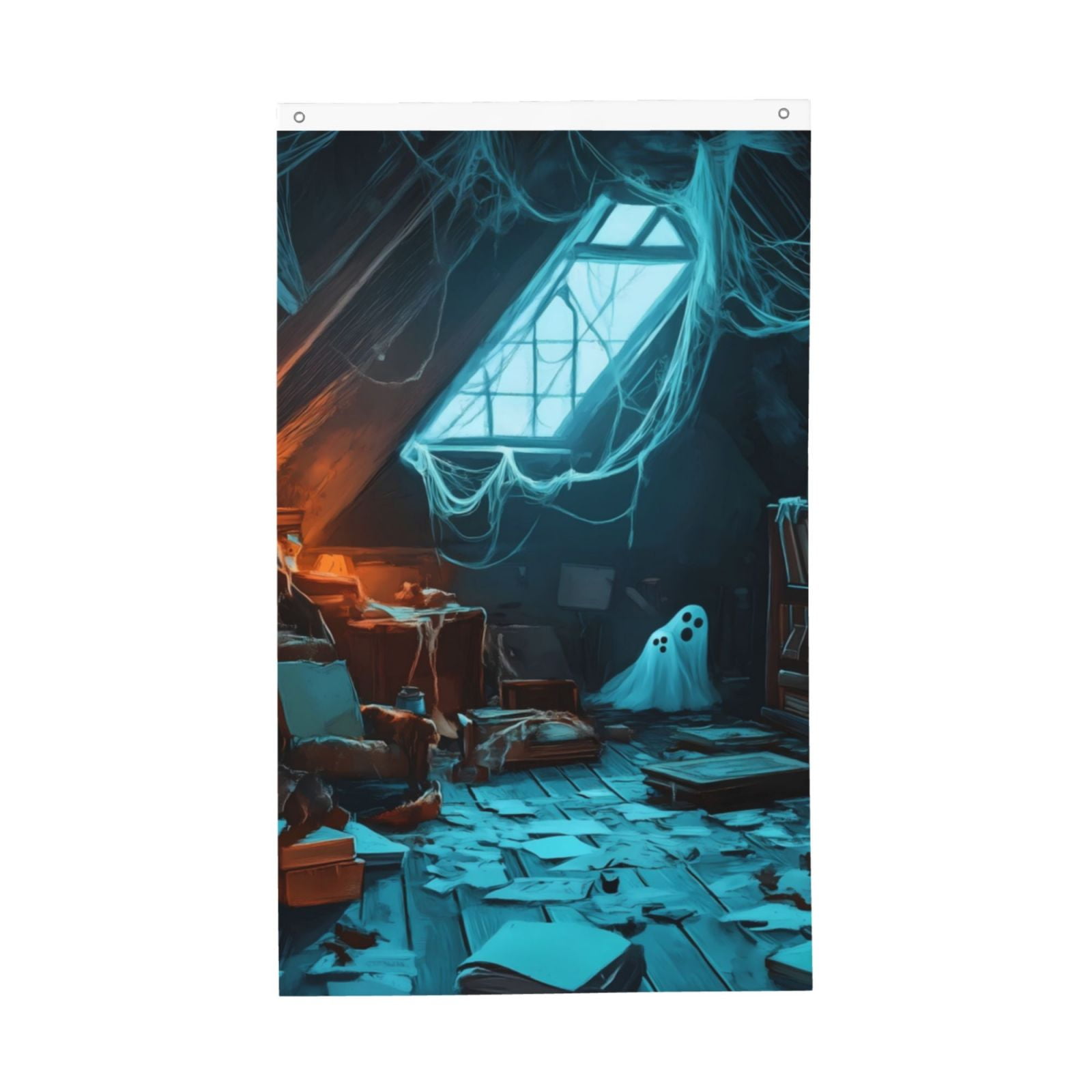 3x5 Halloween Garden Flags for Outside - Halloween Ghost Study ...