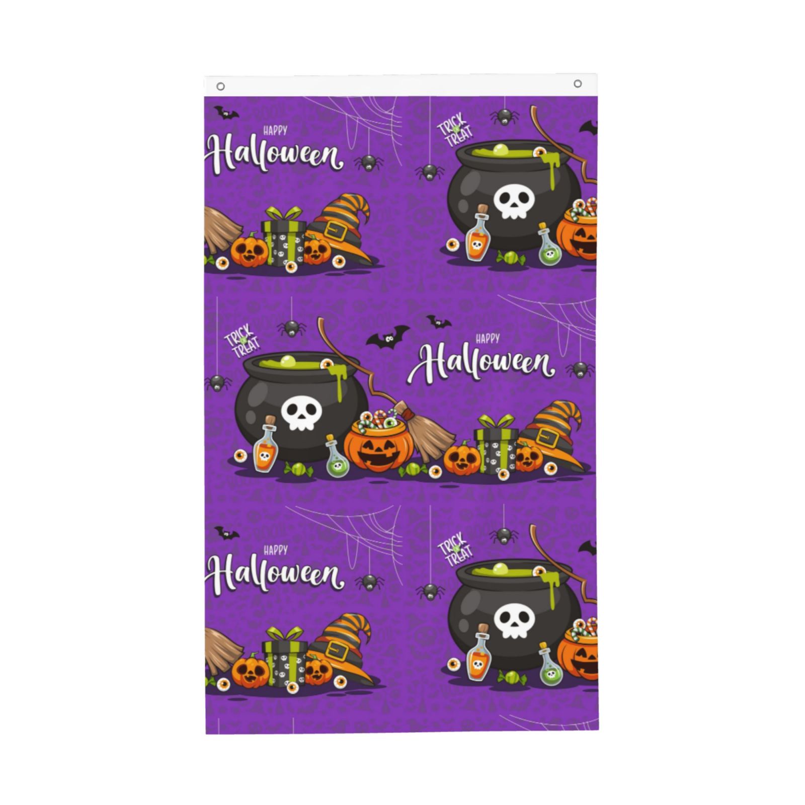 3x5 Halloween Garden Flags for Outside - Halloween Happy M Lightweight ...