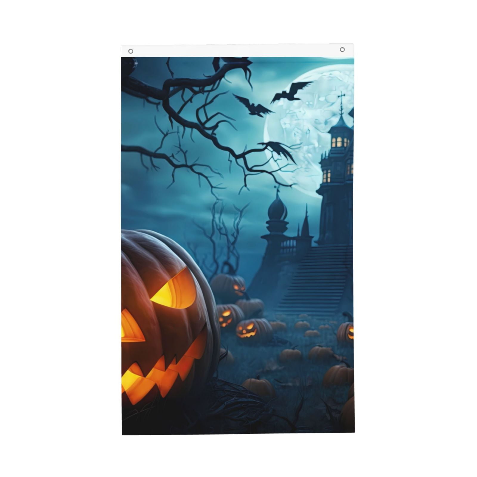 3x5 Halloween Garden Flags for Outside - Halloween Haunted House ...