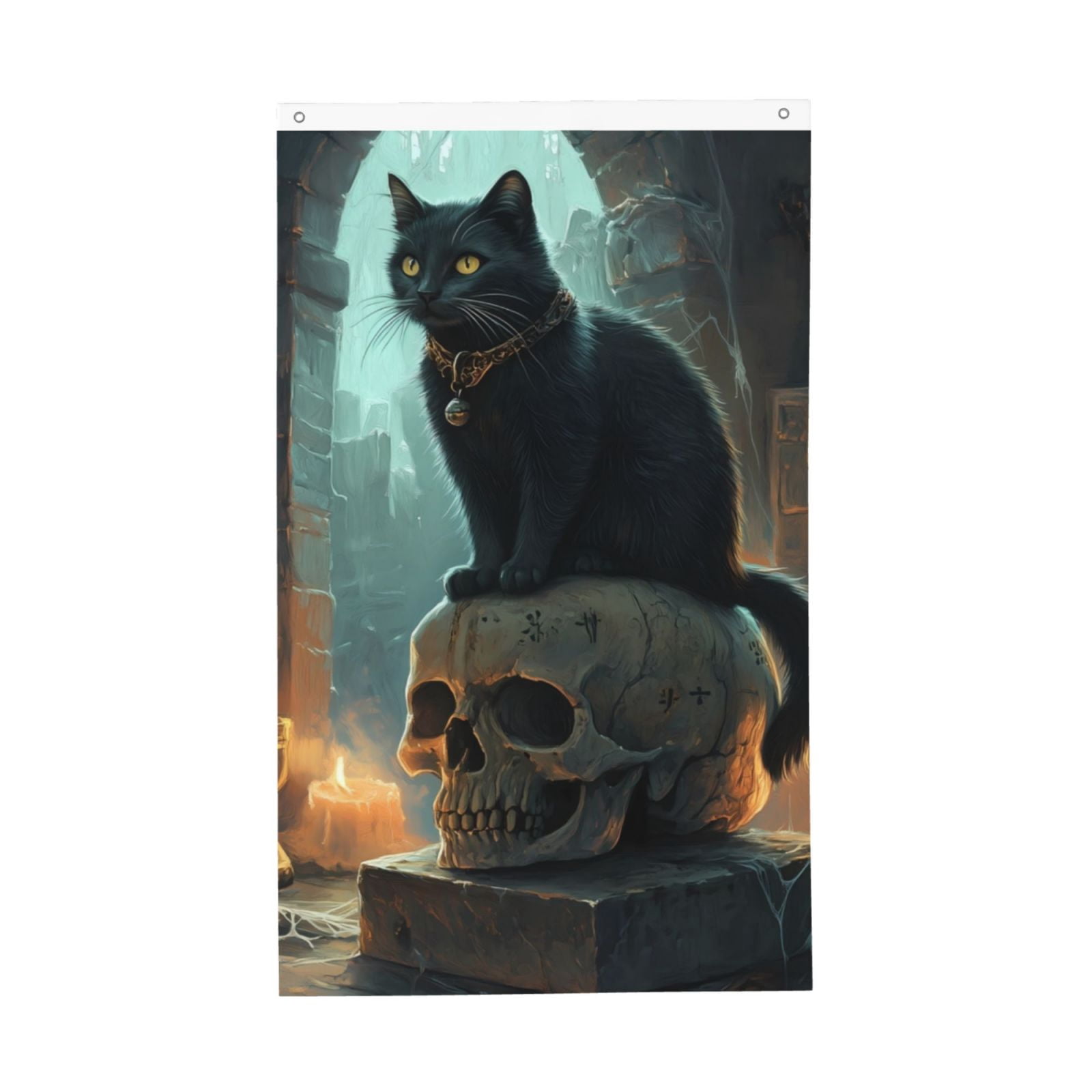 3x5 Halloween Garden Flags for Outside - Halloween Vintage Black Cat ...