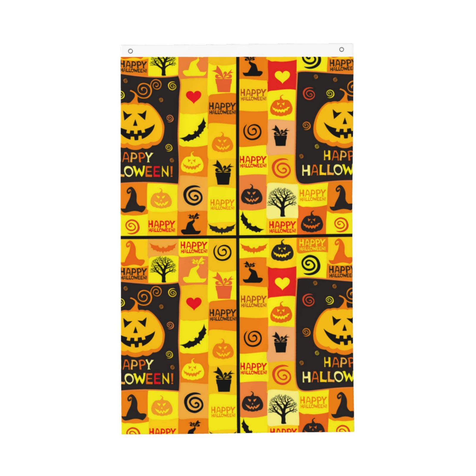 3x5 Halloween Garden Flags for Outside - happy halloween elements ...