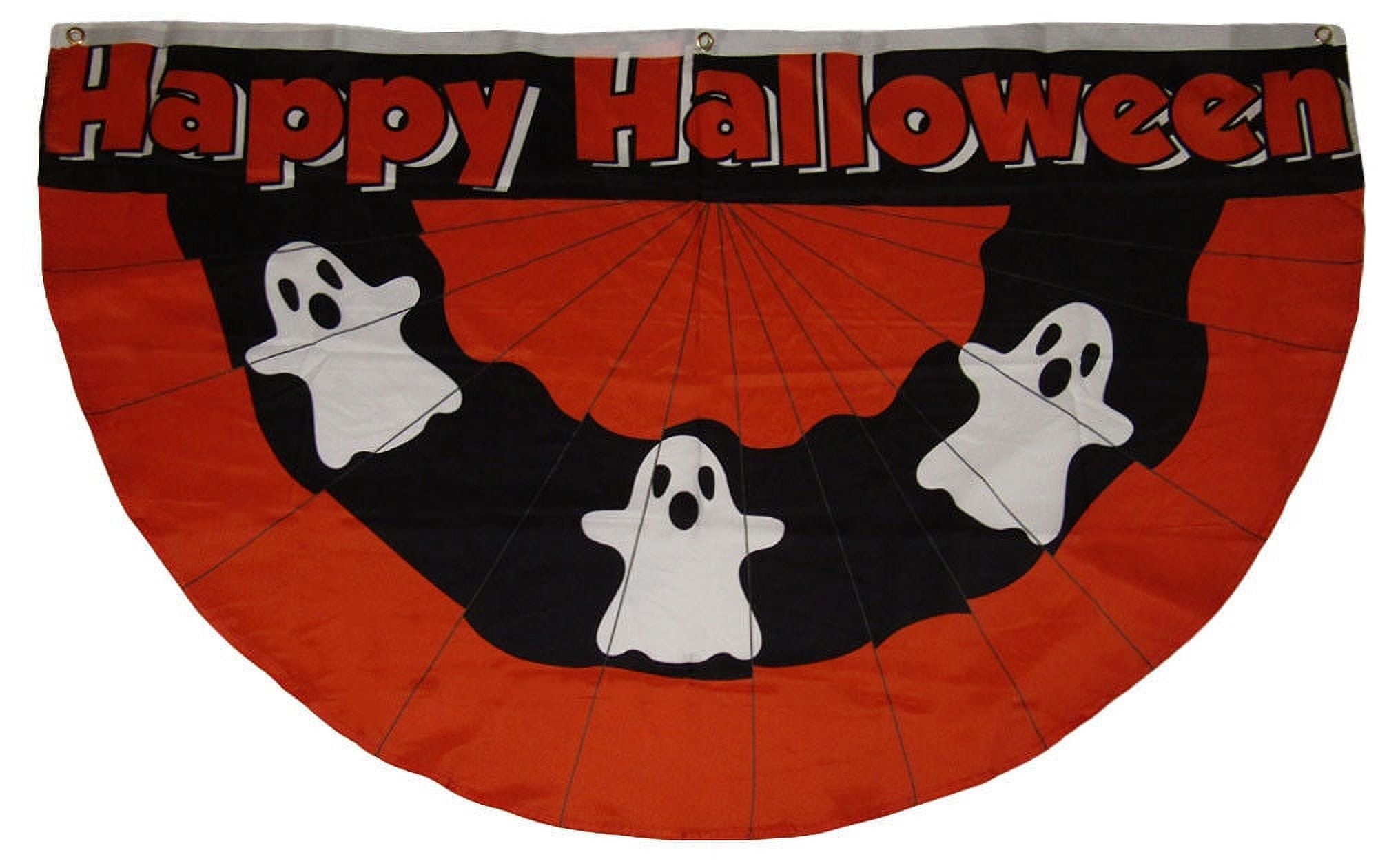 3x5 Happy Halloween Ghost Bunting 3'x5' 100D Premium Flag Grommets ...