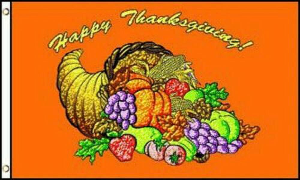 3x5 Happy Thanksgiving Flag Holiday Decoration House Banner Party ...
