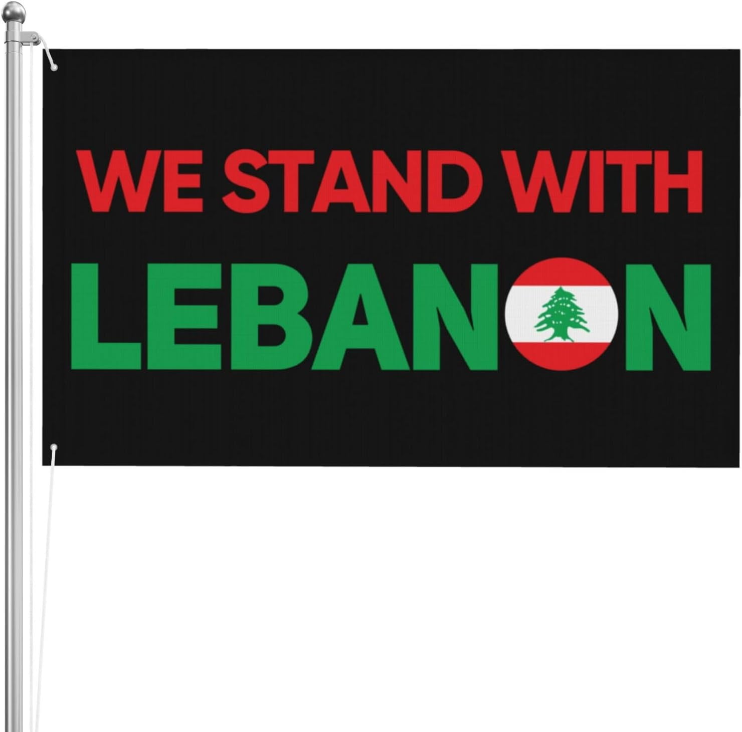 3x5 I Stand With Lebanon Flag Double Sided We Support Lebanon Flag Pray ...