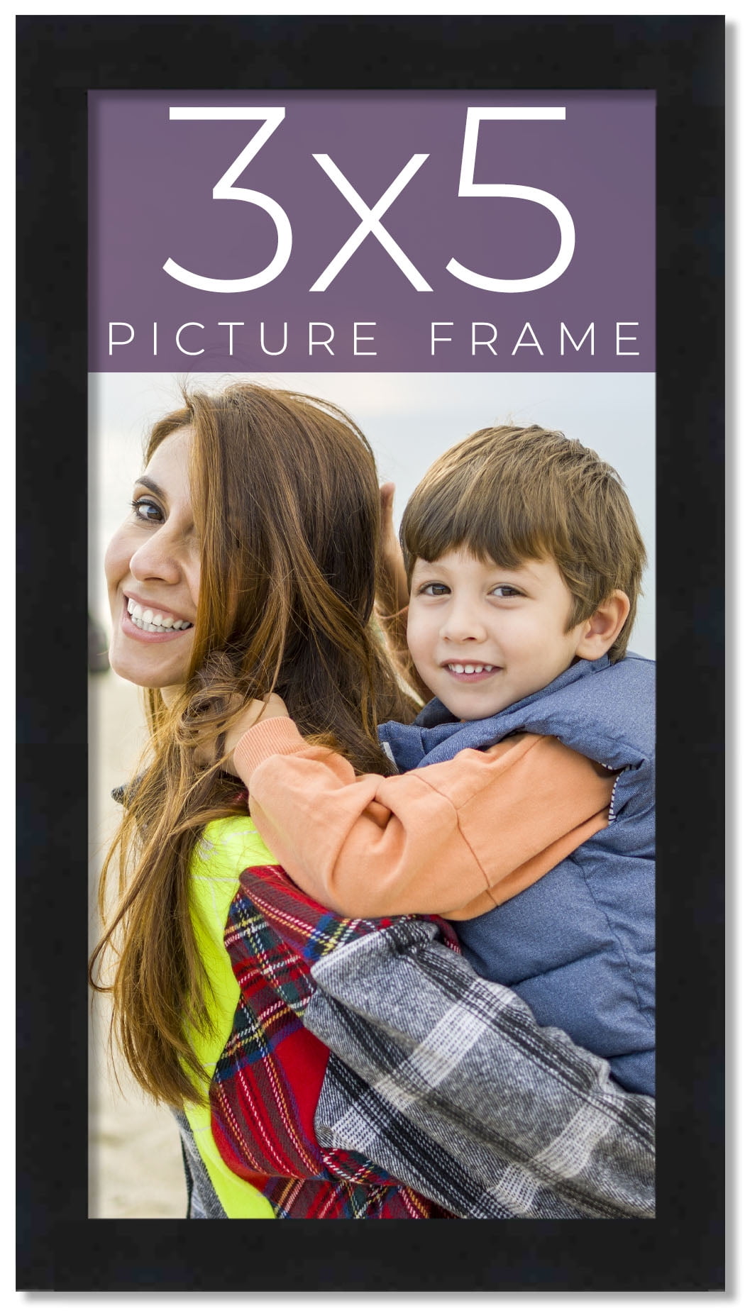 3x5 In Frame Black Real Wood Picture Frame Width 0.75 inches | Interior ...