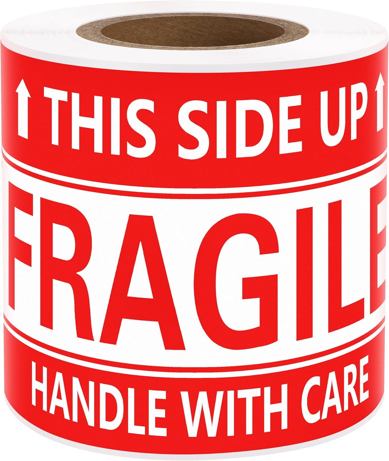 3x5 Inch Handle with Care This Side Up 100 Permanent Adhesive Fragile ...