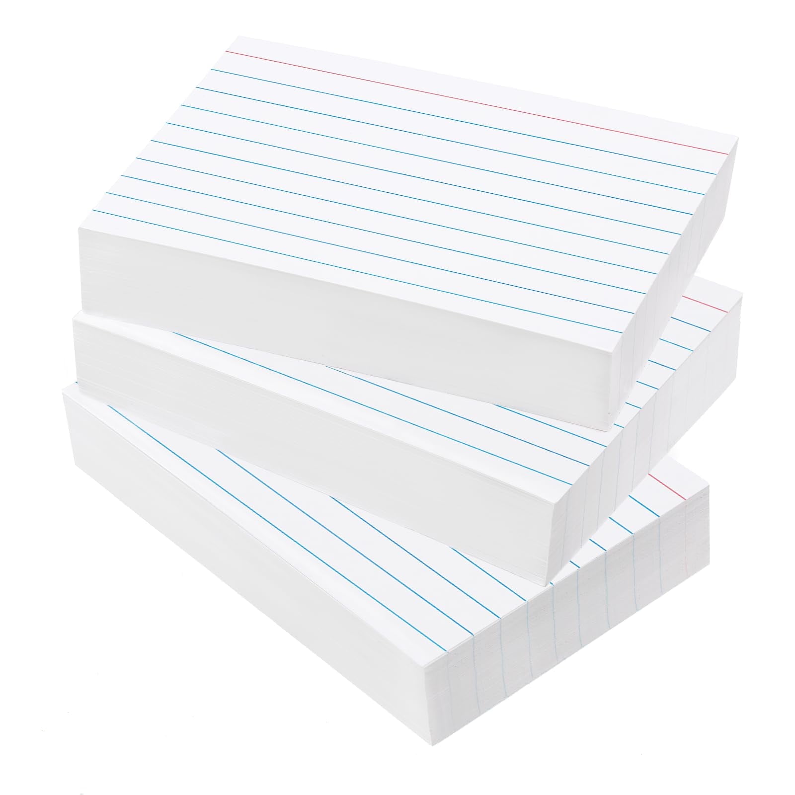 3x5 Index Cards 300 Pack with Lines, Durable Study Notes, Office ...