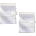 3x5 Index Cards Clear Plastic Holder Organizer Pouches Book Binder 40 ...