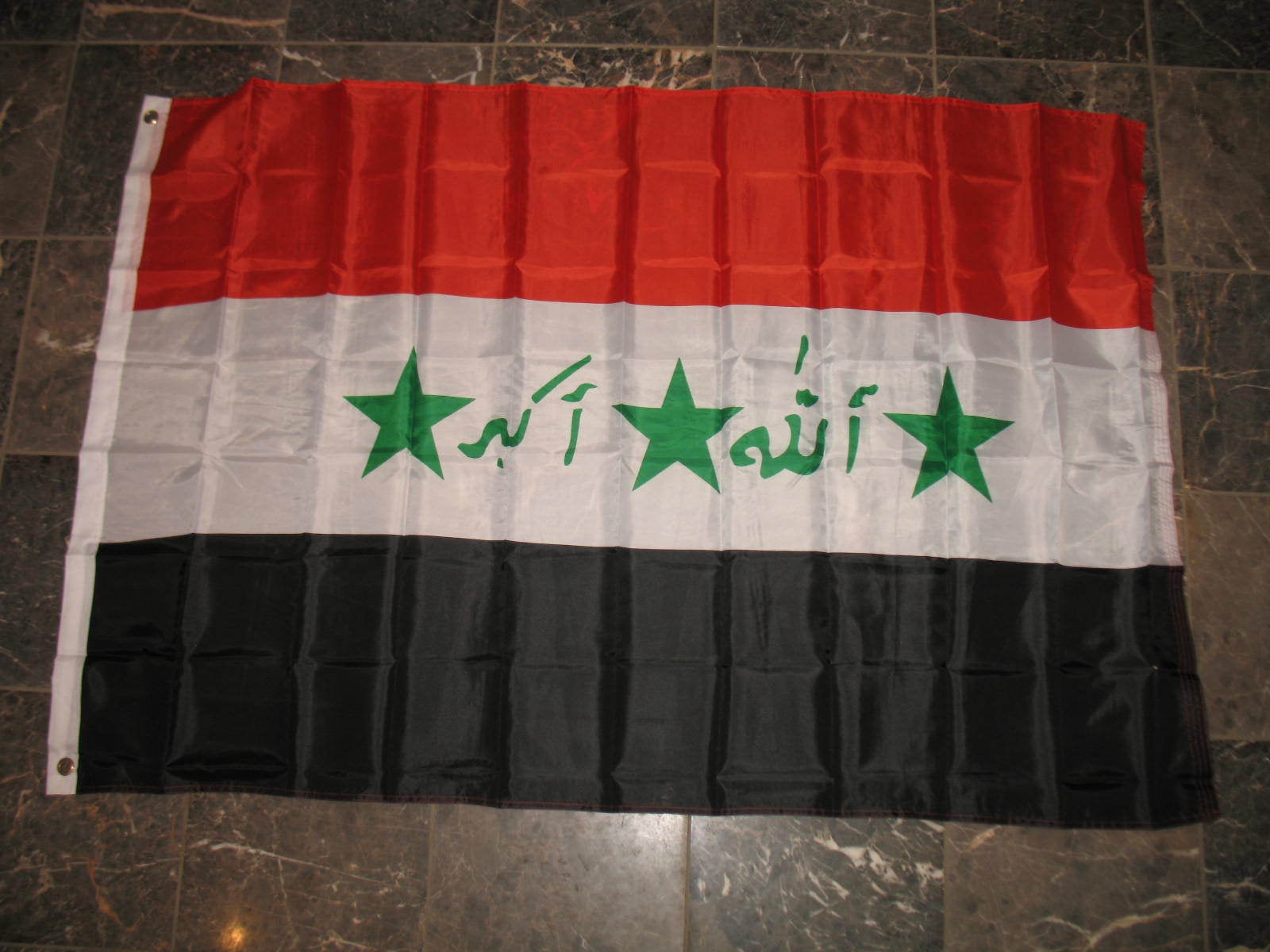 3x5 Iraq 2004-2008 Arabic 100D Polyester Flag - Walmart.com