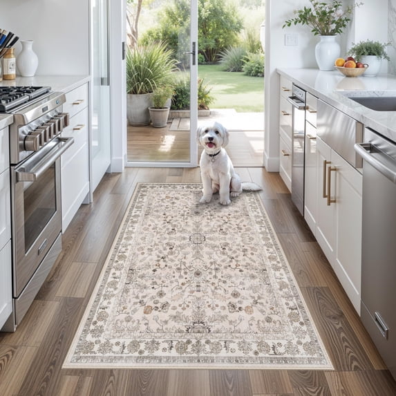 3x5 Kitchen Rug Washable Non-slip Modern Boho Indoor Small Area Rugs ...