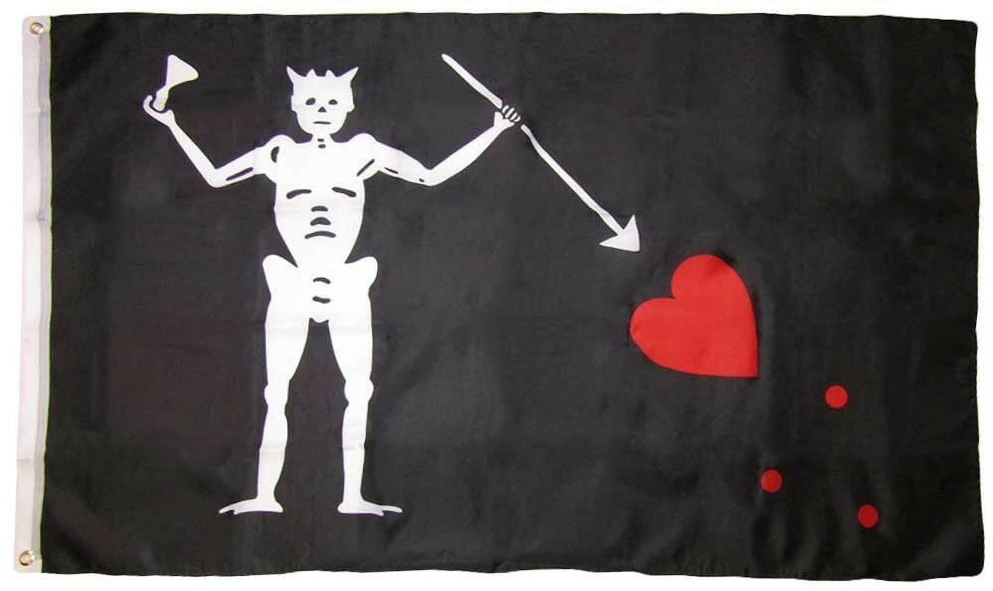 3x5 MWS Blackbeard Pirate Polyester Heavy Duty Premium Flag 3'x5 ...