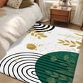 3x5 Mid Century Modern Area Rug for Bedroom, Washable Non Slip Low Pile ...